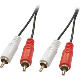 35662 Cinch Audio Anschlusskabel [2x Cinch-Stecker - 2x Cinch-Stecker] 3.00 m Schwarz - Lindy