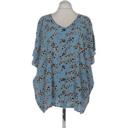 Ulla Popken Damen Bluse, blau, Gr. 58