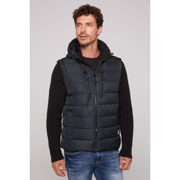 Outdoorjacke CAMP DAVID, Herren, Gr. M, blau, Material Oberstoff: 100% Polyester, Material Ärmel: 50% Baumwolle, 50% Polyacryl, Futter Rumpf: 100% Polyamid, unifarben, casual, lässig geschnitten normal, Langarm abnehmbar gerader Abschluss, Jacken, mit Brusttaschen