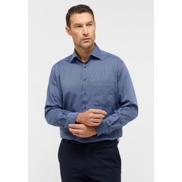 Langarmhemd Eterna "COMFORT FIT" Gr. 42, Extra verlängerter Arm, blau (denim) Herren Hemden