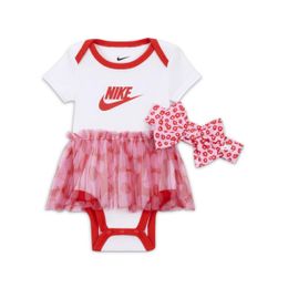 Nike Your Move 2-teiliges Set mit Tutu-Bodysuit und Stirnband für Babys (0-9M) - Weiß