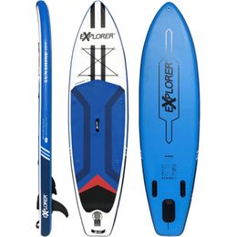 SUP-Board EXPLORER "Sunshine 10.0", bunt (blau, weiß, rot), Wassersportboards, 305x81x15cm 305cm, Kunststoff