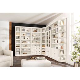 Bücherregal Home Affaire "Soeren" Regale Gr. H/T: 185 cm x 29 cm, 6 St., beige (cremeweiß) in 2 Höhen und Tiefen, mit viel Stauraum