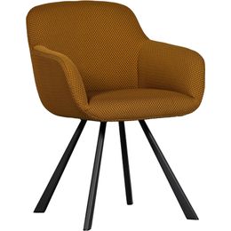 Esszimmerstuhl Woood "Juno" Stühle Gr. B/H/T: 58 cm x 79 cm x 58 cm, braun (orange) H 79 cm x B 58 T