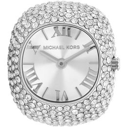 Uhrenring Michael Kors "RYLEE" Armbanduhren silberfarben Damen Armbanduhr, Damenuhr, analog, Ringschiene Flexband