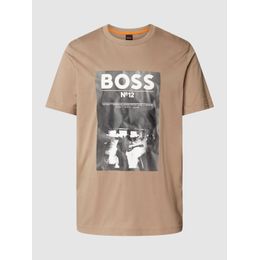 BOSS Orange T-Shirt mit Logo-Motiv-Print