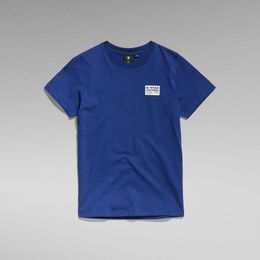 G-Star Raw Kids T-Shirt Originals Patch - Mittelblau - jungen