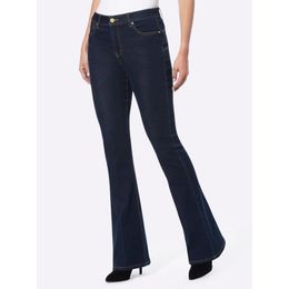 Push-up-Jeans Heine Gr. 46, Normalgrößen, blau (dark blue) Damen Jeans