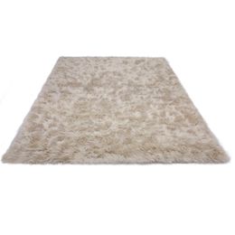 Fellteppich Home Affaire "Dena, Hochflor Teppiche, kuschelig weich" Teppiche Gr. B/L: 90 cm x 150 cm, 60 mm, 1 St., beige (creme) Fellteppich Kunstfell, Uni-Farben, Wohnzimmer, Schlafzimmer, Esszimmer