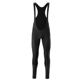 Fahrradhose Gonso "Essential Bib Tight Softshell M" Gr. L, Normalgrößen, schwarz Herren Hosen Radhose mit Trägern und Sitzpolster