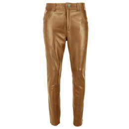 Lederhose JCC "31020354" Gr. 48, Normalgrößen, braun (cognac) Herren Hosen