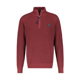 Troyer Lerros "Lerros Stricktroyer für Herren, grob gerippt" Gr. L, rot (deep garnet red) Herren Pullover