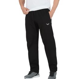 Trainingshose TRIGEMA "TRIGEMA Leichte Regenhose" Gr. L, US-Größen, schwarz Herren Hosen Outdoorhose