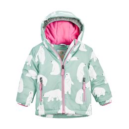 Skijacke "FISW 30 MNS SKI JCKT", Kinder, Gr. 122/128, grün (rauchmint), 100% Polyester, FIRST INSTINCT BY Killtec, sportlich, Jacken