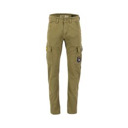 Cargohose Alpha Industries "Alpha Industries Men - Pants Petrol Patch Pant" Gr. 30, Normalgrößen, grün (olive) Herren Hosen