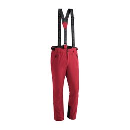 Skihose Maier Sports "Anton slim" Gr. 28, Kurzgrößen, rot Herren Hosen Schneehose mit Hosenträgern, windwasserdicht, Slim Fit