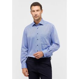 Langarmhemd Eterna "COMFORT FIT" Gr. 42, Normalgrößen, blau (mittelblau) Herren Hemden