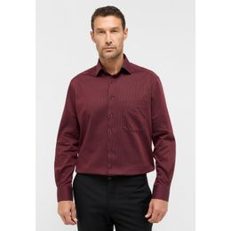 Langarmhemd Eterna "COMFORT FIT" Gr. 42, Extra verlängerter Arm, rot (bordeaux) Herren Hemden