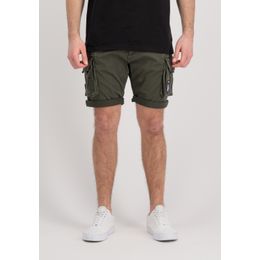 Shorts Alpha Industries "Alpha Industries Men - Crew Short Patch" Gr. 33, Normalgrößen, grau (greyblack) Herren Hosen