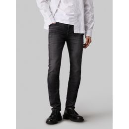 Skinny-fit-Jeans Calvin Klein Jeans "SKINNY" Gr. 32, Länge 34, schwarz (denim black2) Herren Jeans im 5-Pocket-Style