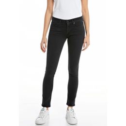 5-Pocket-Jeans Replay "NEW LUZ Skinny Fit" Gr. 29, Länge 32, schwarz (black 741) Damen Jeans in Ankle-Länge