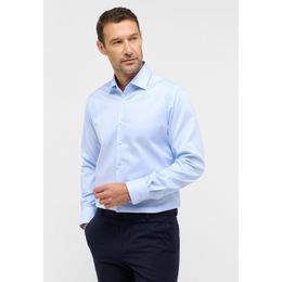 Langarmhemd Eterna "MODERN FIT" Gr. 43, Normalgrößen, blau (hellblau) Herren Hemden