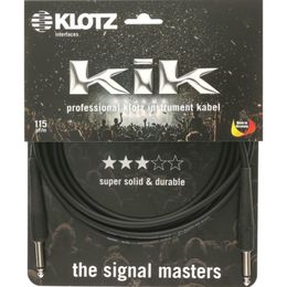 Klotz KIK9.0PP SW Instrumentenkabel 9 m