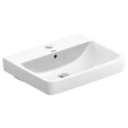 Waschtisch Duravit No. 1 600 x 175 x 460 mm, mit Überlauf, 1 Hahnloch, weiß - 2375600000