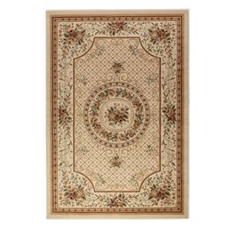 Teppich NOURISTAN "Adraskan" Teppiche Gr. B/L: 200 cm x 280 cm, 8 mm, 1 St., beige (creme) Orient Optik, strapazierfähig, pflegeleicht, robust