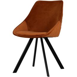 Esszimmerstuhl Tenzo "RITZ" Stühle Gr. B/H/T: 50 cm x 83 cm x 46 cm, braun (rust)