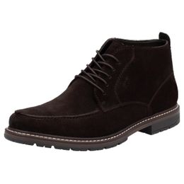 Schnürstiefelette Rieker Gr. 40, braun (dunkelbraun) Herren Schuhe Schnürboots, knöchelhohe Business-Stiefelette mit Profilsohle