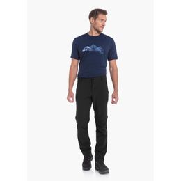 Schöffel Zip-away-Hose SCHÖFFEL "Pants Folkstone Zip Off" Gr. 56, Normalgrößen, grau (9830, grau) Herren Hosen