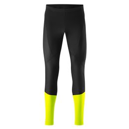 Fahrradhose Gonso "Essentials Tight Softshell No Pad M" Gr. L, Normalgrößen, gelb (neongelb) Herren Hosen Radhose ohne Sitzpolster Tight fit