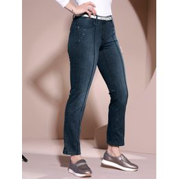 Bequeme Jeans Ascari Gr. 22, Kurzgrößen, blau (dark blue) Damen Jeans