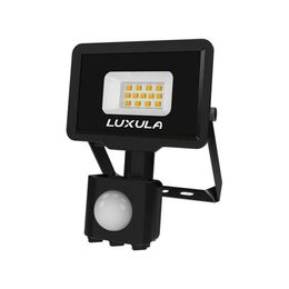 LUXULA LED-Fluter mit Bewegungsmelder, EEK: F, 10W, 1000lm, 3000K, schwarz