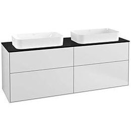 Villeroy & Boch Villeroy und Boch Finion Waschtischunterschrank G31200MT 160x60,3cm, Emotion, Abdeckplatte black matt, White matt lacquer