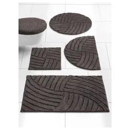 Badematte Heine HOME Badematten Gr. rechteckig (60cm x 100cm),, grau