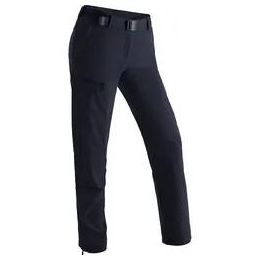 Funktionshose Maier Sports "Inara slim" Gr. 44, Normalgrößen, blau (dunkelblau) Damen Hosen Herren Wanderhose, atmungsaktive Outdoor-Hose, 4 Taschen, Slim Fit