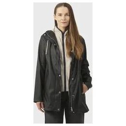 Regen- und Matschjacke Ilse Jacobsen "RAIN228FR" Gr. 42, schwarz (schwarz beauty) Damen Jacken PU-Beschichtung, Baumwolltrikot, 5000 mm Wasserdichtigkeit