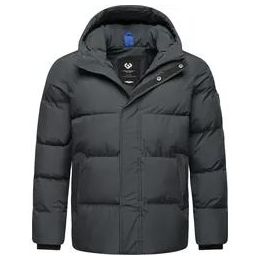 Steppjacke Ragwear "Walby" Gr. XL (54), grau (dunkelgrau) Herren Jacken Gesteppte Outdoorjacke mit Kapuze