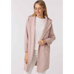 Strickjacke Zwillingsherz rosa (altrosa) Damen Strickjacken weicher Griff, lockerer fit, mit Wolle und Alpaka