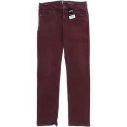 7 For All Mankind Herren Jeans, bordeaux, Gr. 34