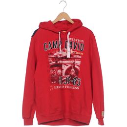 CAMP DAVID Herren Kapuzenpullover, rot, Gr. 54