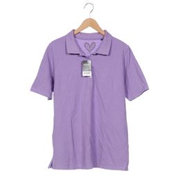 Ulla Popken Damen Poloshirt, flieder, Gr. 42