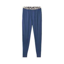 Tom Tailor Herren Pyjamahose in Melange-Optik, blau, Melange Optik, Gr. 48