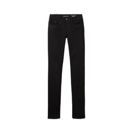 Tom Tailor Damen Alexa Straight Jeans, schwarz, Uni, Gr. 28/32