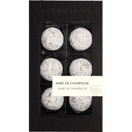 Coppeneur 6er Sélection Marc de Champagne, 6 alkoholhaltige Marc de Champagne Pralinen, 68 g, Food
