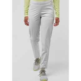 Softshellhose Jack Wolfskin "PRELIGHT PRO PANT W", Damen, Gr. L (42/44), Normalgrößen, grau (cool, grau), Hauptmaterial: 100% Polyester (recycled); Futter: 100% Polyester (recycled), Hosen