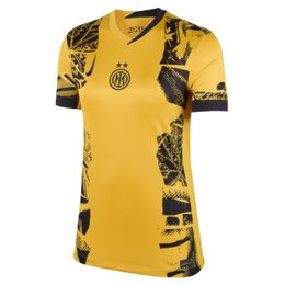 Nike Inter Mailand 2024/25 Stadium Third Replika-Fußballtrikot mit Dri-FIT-Technologie (Damen) - Gelb