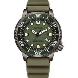 Taucheruhr Citizen "Promaster Eco-Drive Diver, BN0157-11X" Armbanduhren grün Armbanduhr, Herrenuhr, Damenuhr, Solar, bis 20 bar wasserdicht